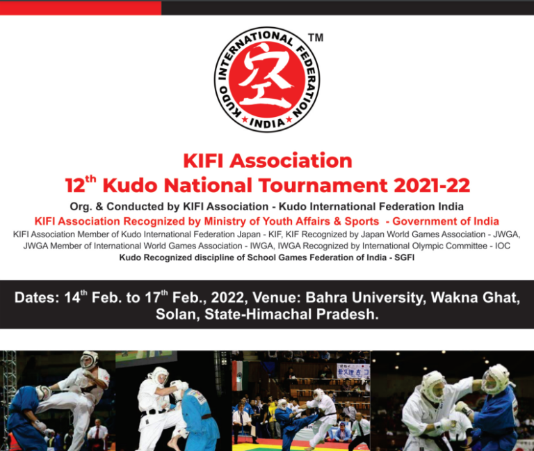 12th Kudo National Tournament 2021-22 – KIFI Association (Kudo ...